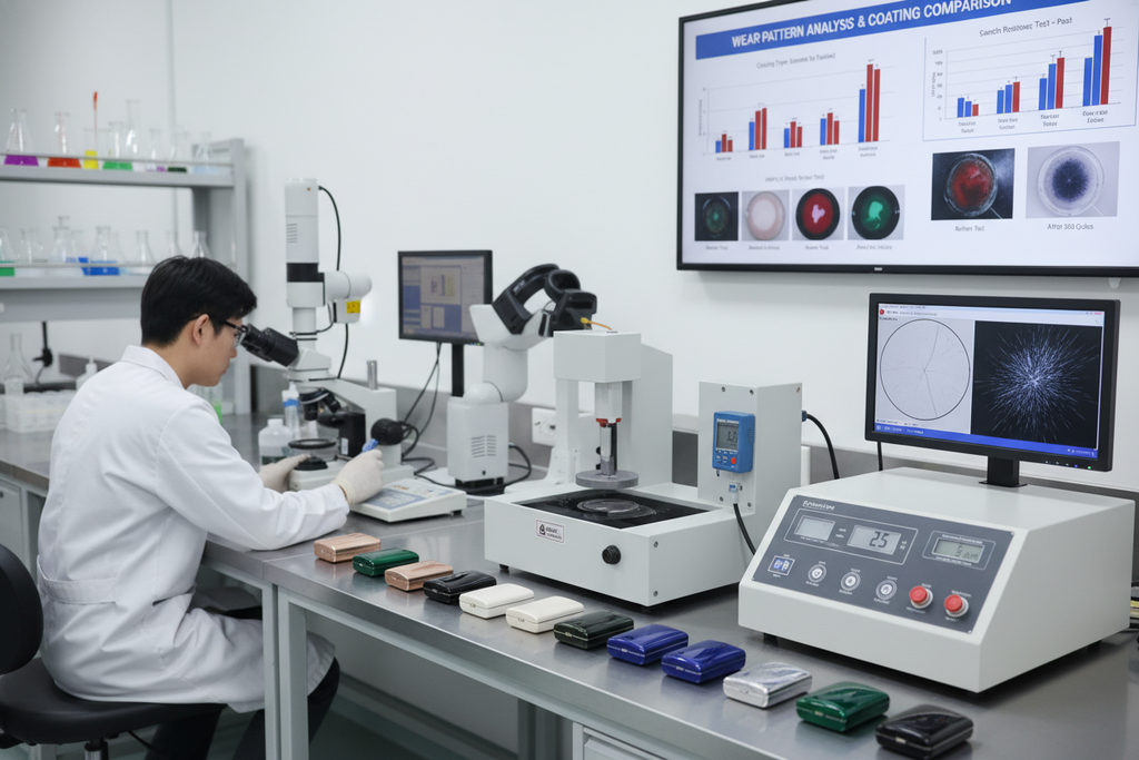 What is the process for selecting and testing wear-resistant coatings ...