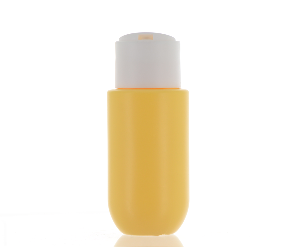 HDPE/PP, Tapered Cylinder Bottle with Disc Top Cap – APG Packaging