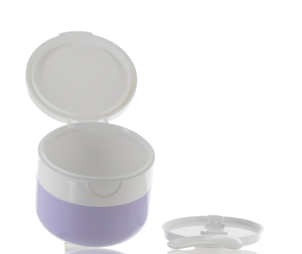 PP, Round Jar with Flip Top Cap and Spatula – APG Packaging