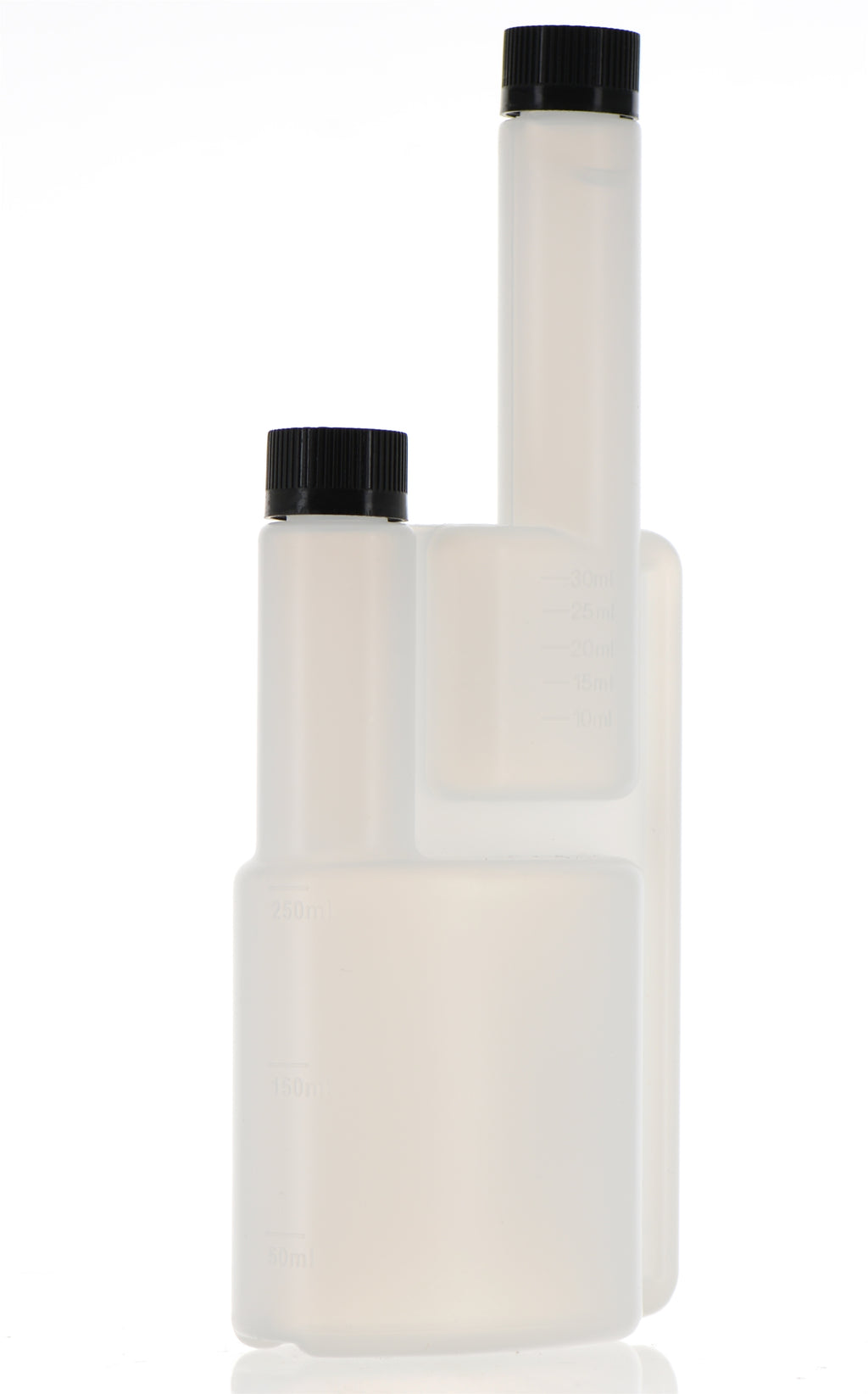 HDPE, Self Measuring Double Neck Dispensing Bottle with CRC Cap – APG ...